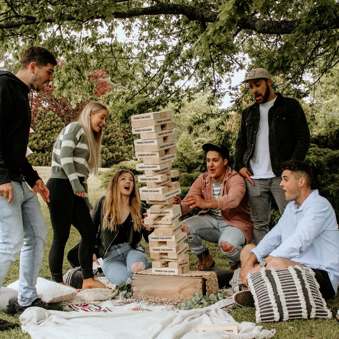 GIANT JENGA 54 Blocks With Bag! | Stacks 1.5m High! | Free Shipping ...