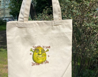Shrek Art Tote Bag - Etsy
