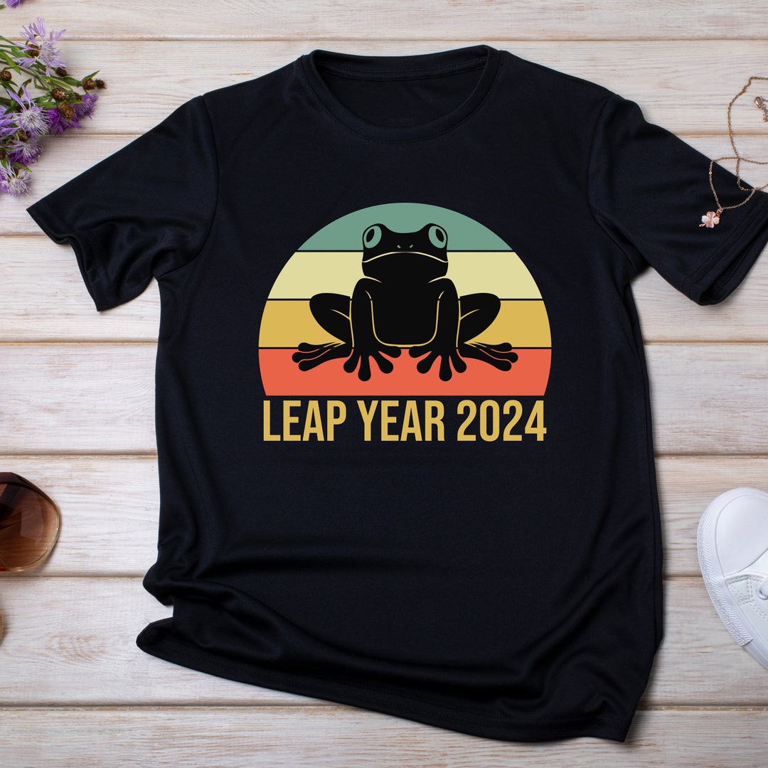 Leap Year 2024 Frog Shirt, Leap Birthday Gift, Happy New Year T-shirt, Leap Day Gift, Hello 2024 ...