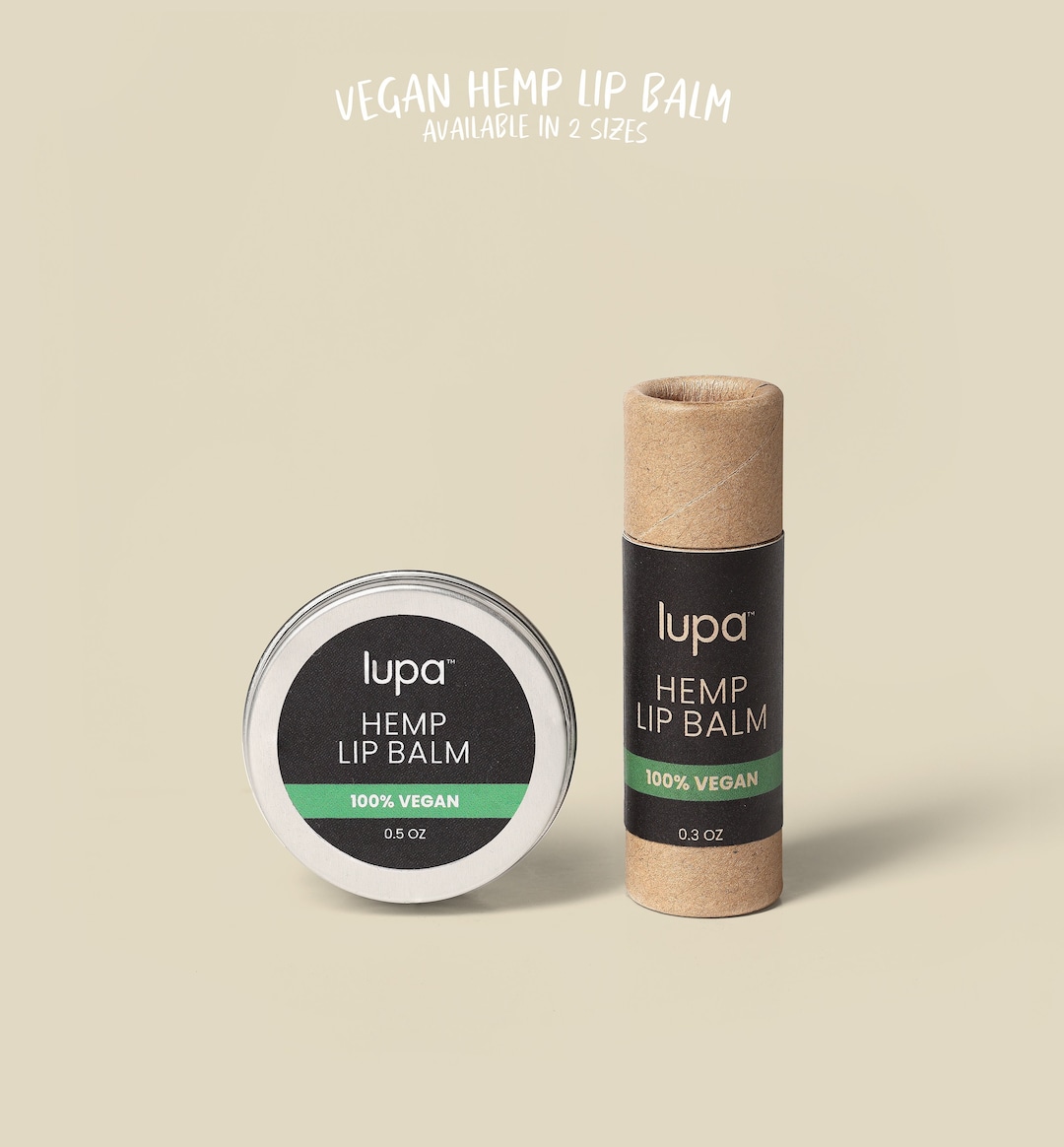 Hemp Vegan Lip Balm - 100% Vegan, Organic Ingredients, No Artificial ...