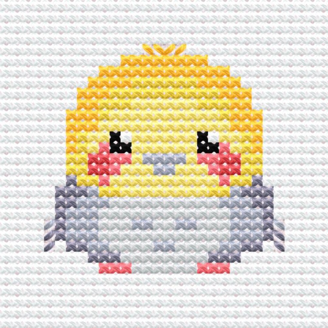 Cockatiel – Cute Cross Stitch Pattern PDF – Beginner Friendly – Instant ...