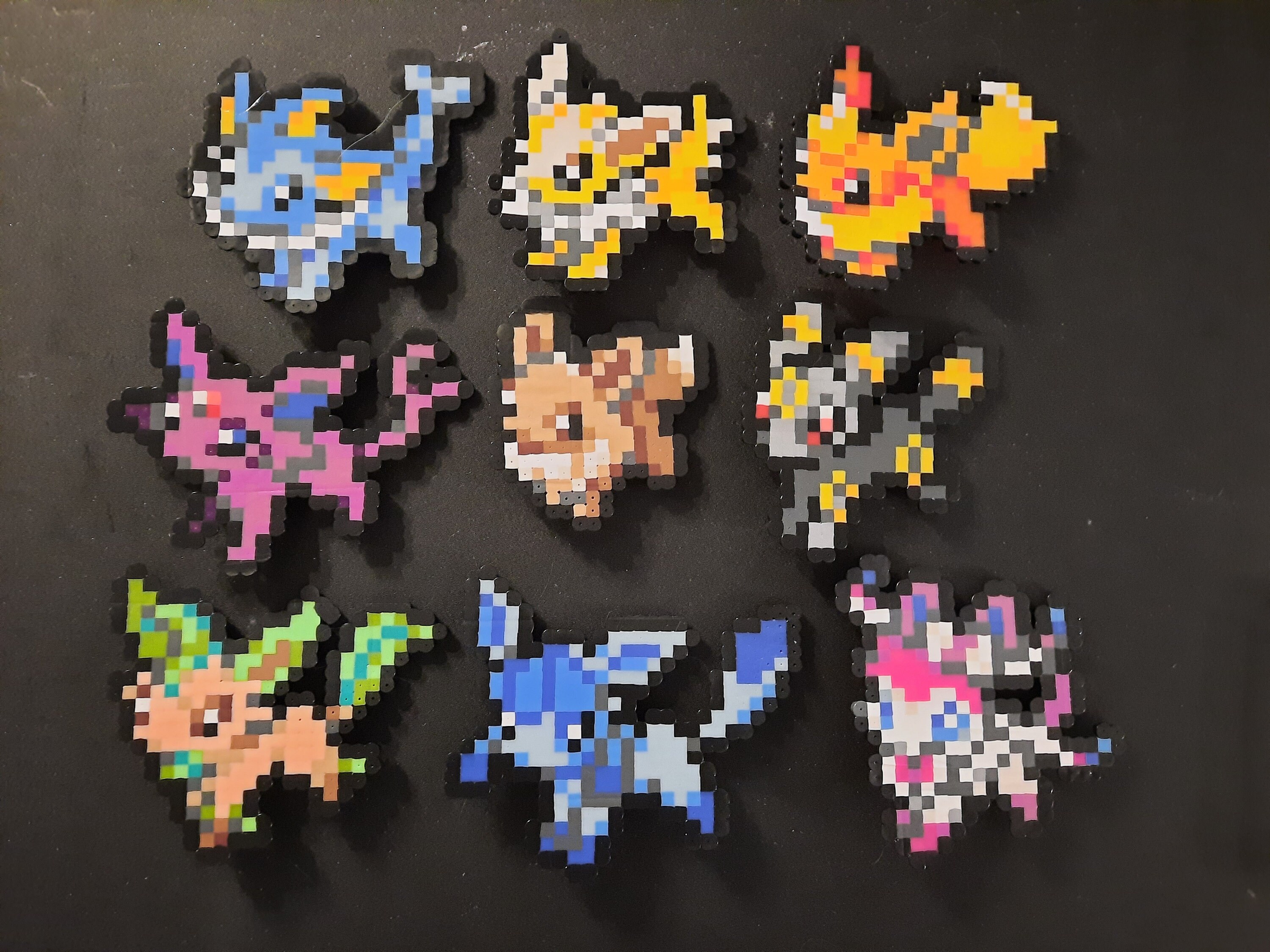 Eeveelution Pokemon Perler Bead Sprites Etsy Images