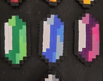 Legend of Zelda Perler Bead Rupee Sprite - Etsy