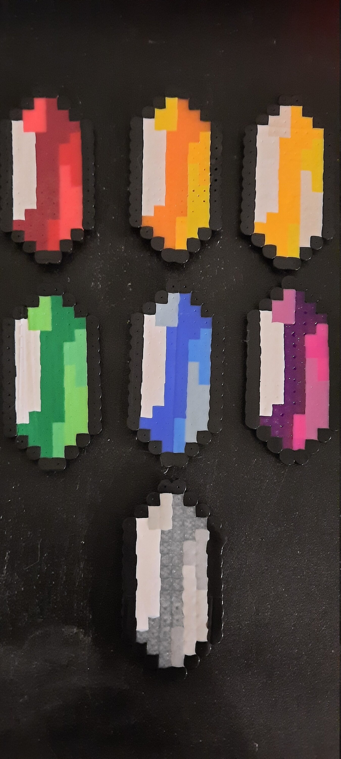 Legend of Zelda Perler Bead Rupee Sprite set - Etsy