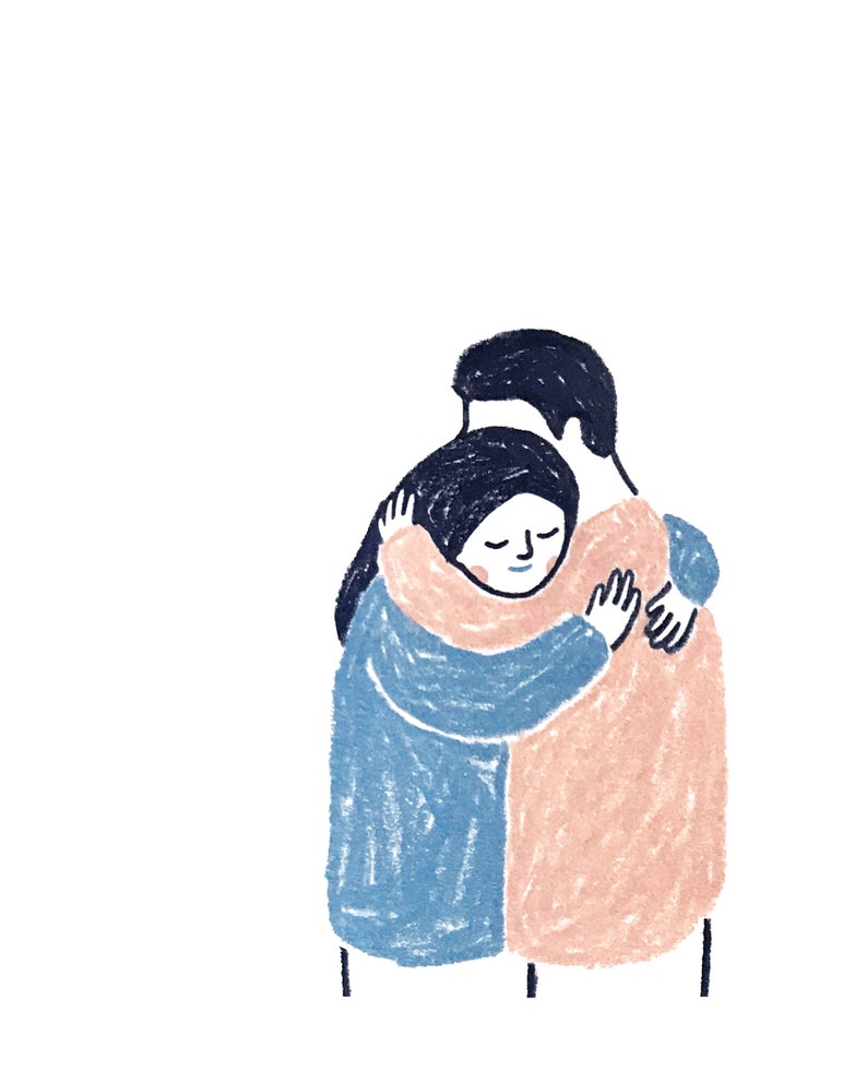 Hug / Line Drawing / INSTANT DOWNLOAD / Minimalist Decor / - Etsy
