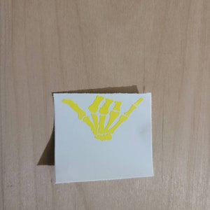 Skeleton Vent Decal Holographic Decal Skeleton Hand Decal Skull Decal ...