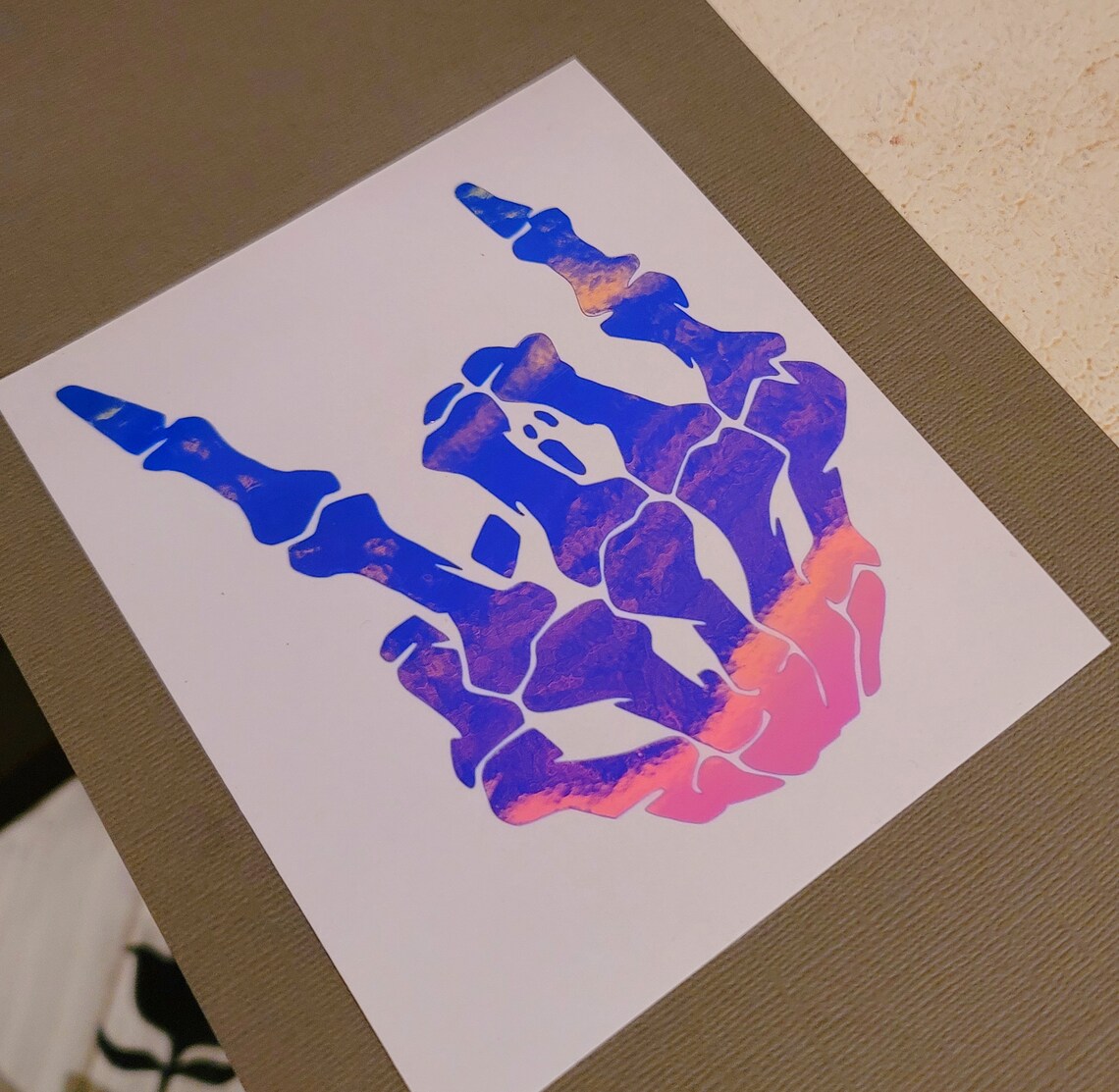 Skeleton Hand Decal Skeleton Hands Skeleton Decal - Etsy Italia