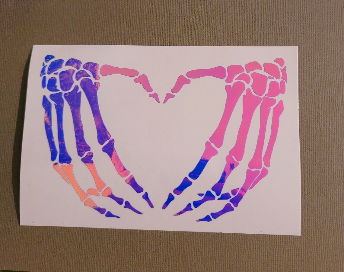 Skeleton Hand Decal Skeleton Hands Skeleton Decal - Etsy