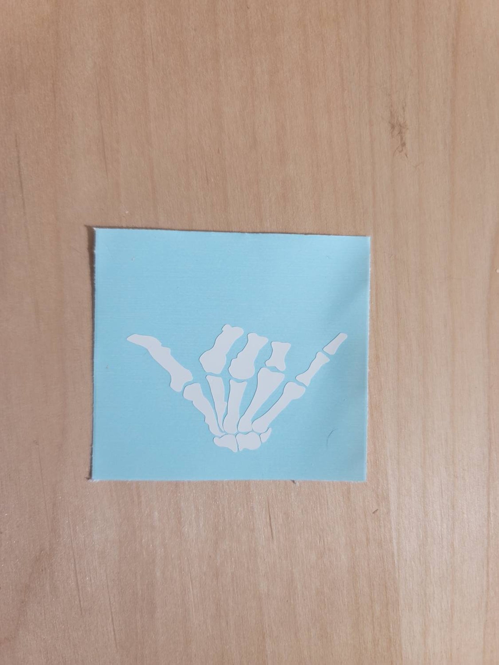 Skeleton Vent Decal Holographic Decal Skeleton Hand Decal - Etsy