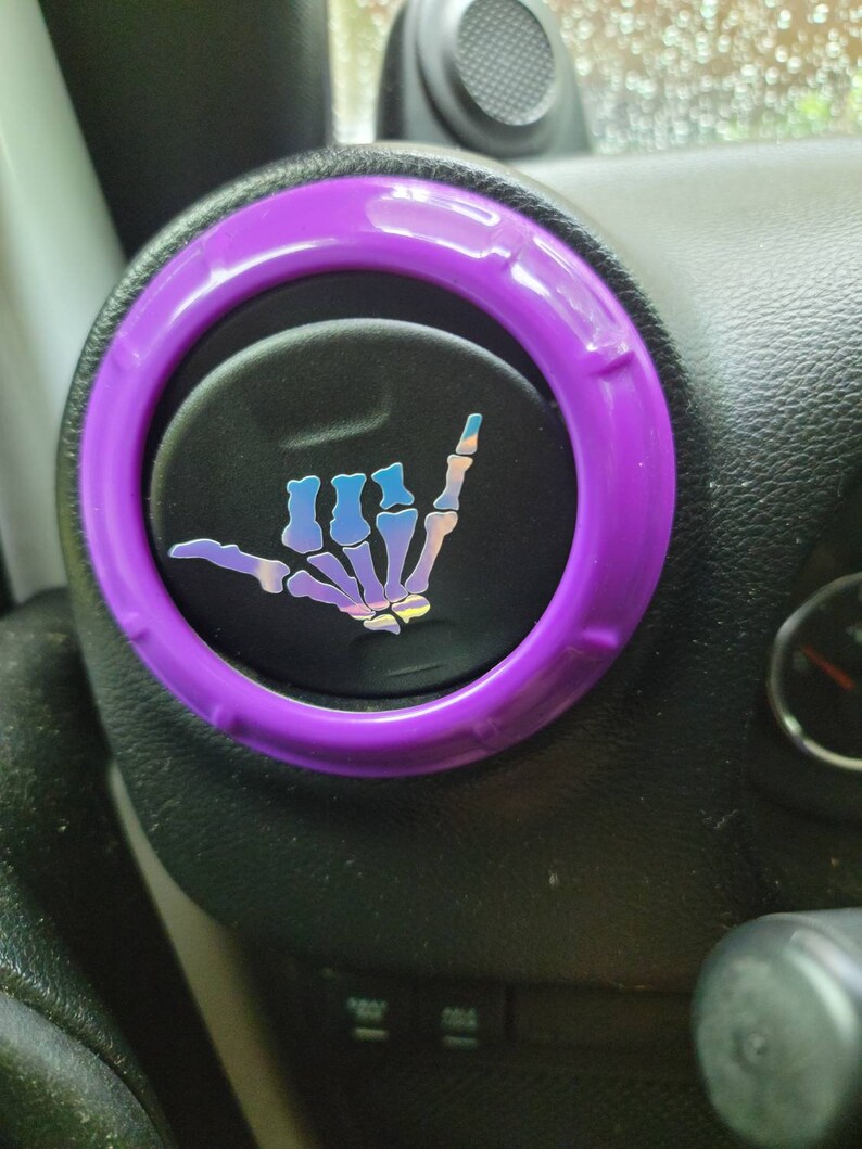 Skeleton Vent Decal Holographic Decal Skeleton Hand Decal - Etsy
