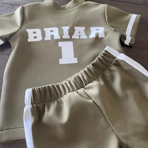 Personalized Kids Football Uniform Set: Custom Name & Number - Etsy