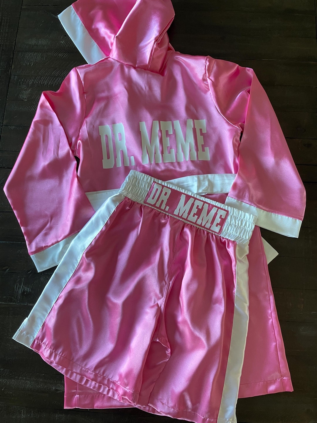 Personalized Adult Boxing Set Robe + Shorts, Trunks - Etsy