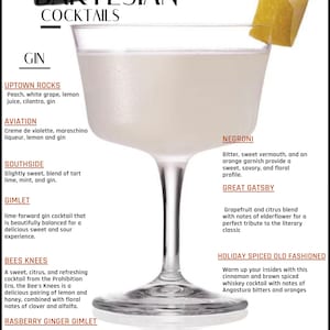 Bartesian Menu - Etsy