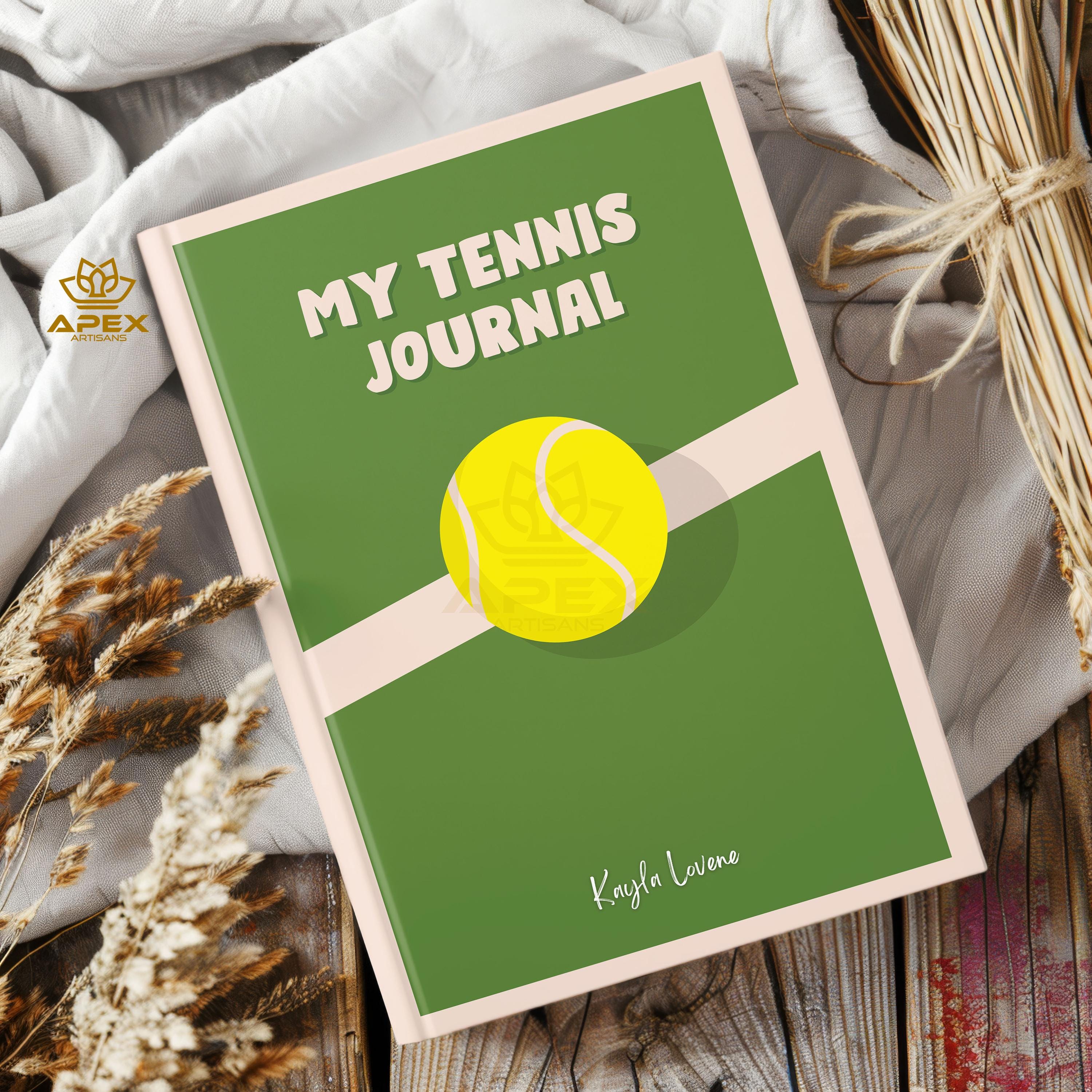 Personalized Tennis Journal – Custom Lined Notebook for Players ...