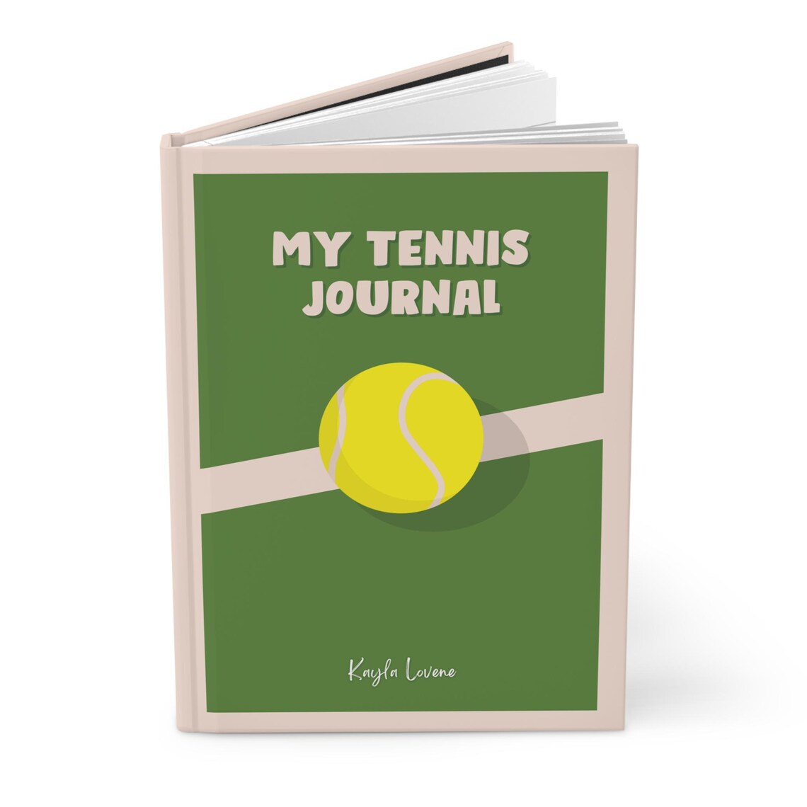 Personalized Tennis Journal – Custom Lined Notebook for Players ...