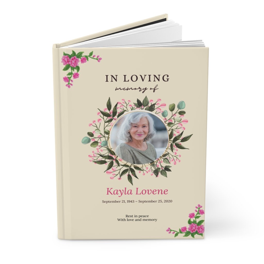 Photo Memorial Journal Personalized Mourning Journal Custom - Etsy