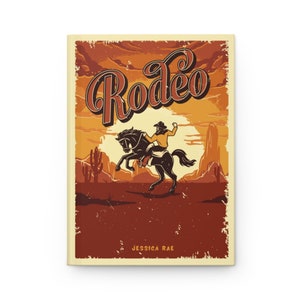 Retro Rodeo Journal, Custom Cowboy Gift, Personalized Western Notebook ...