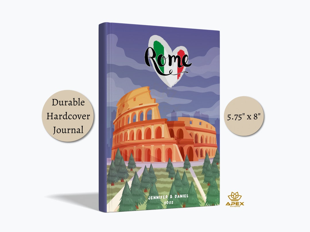 Rome Travel Journal, Colosseum Sketchbook, Personalized Italy Notebook ...