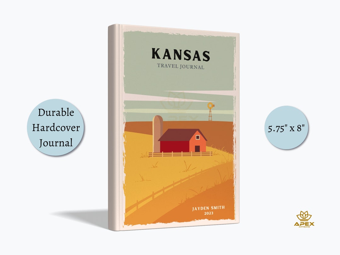 Kansas Travel Journal, Custom Kansas Gifts, Jayhawk State Vacation ...