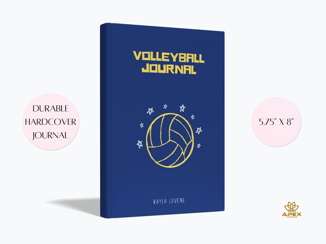 Volleyball Journal, Personalized Volleyball Mom Gift, Custom Volleyball ...