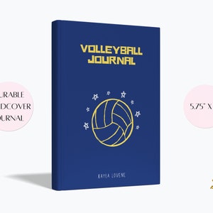 Volleyball Journal, Personalized Volleyball Mom Gift, Custom Volleyball ...