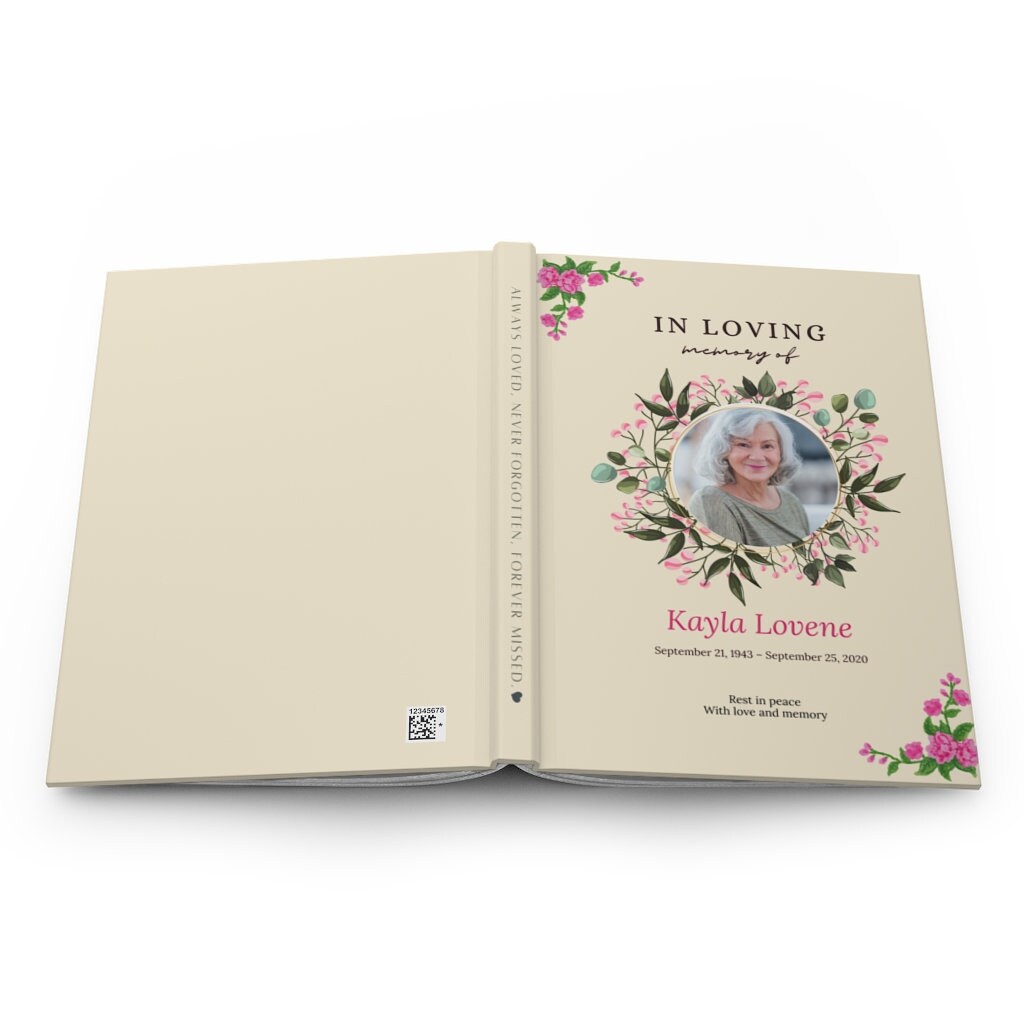 Photo Memorial Journal Personalized Mourning Journal Custom - Etsy