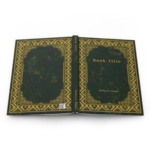 Custom Vintage Guest Book, Retro Gilded Journal, Hardcover Medieval ...