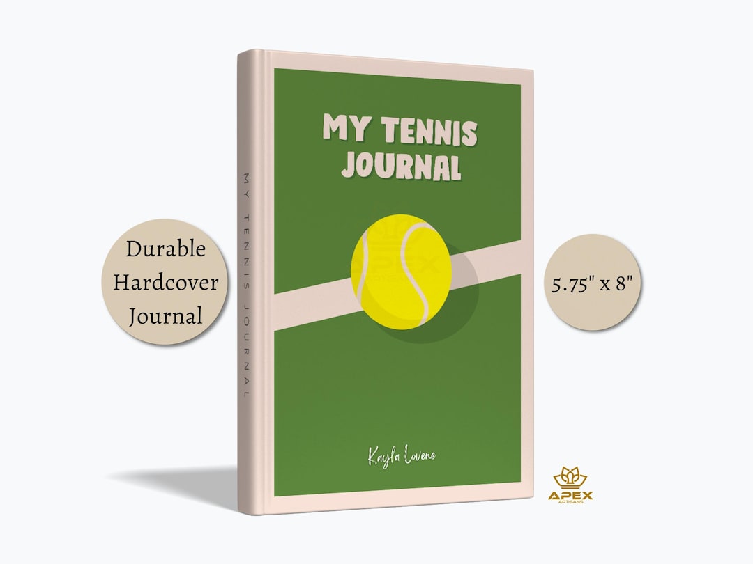 Personalized Tennis Journal – Custom Lined Notebook for Players ...