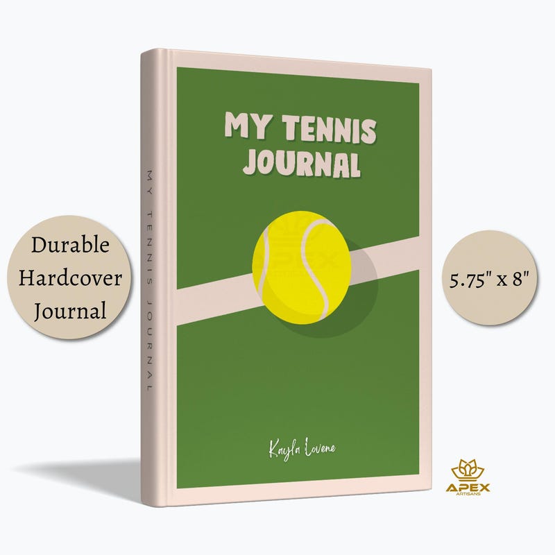 Tennis Journal Blank - Etsy