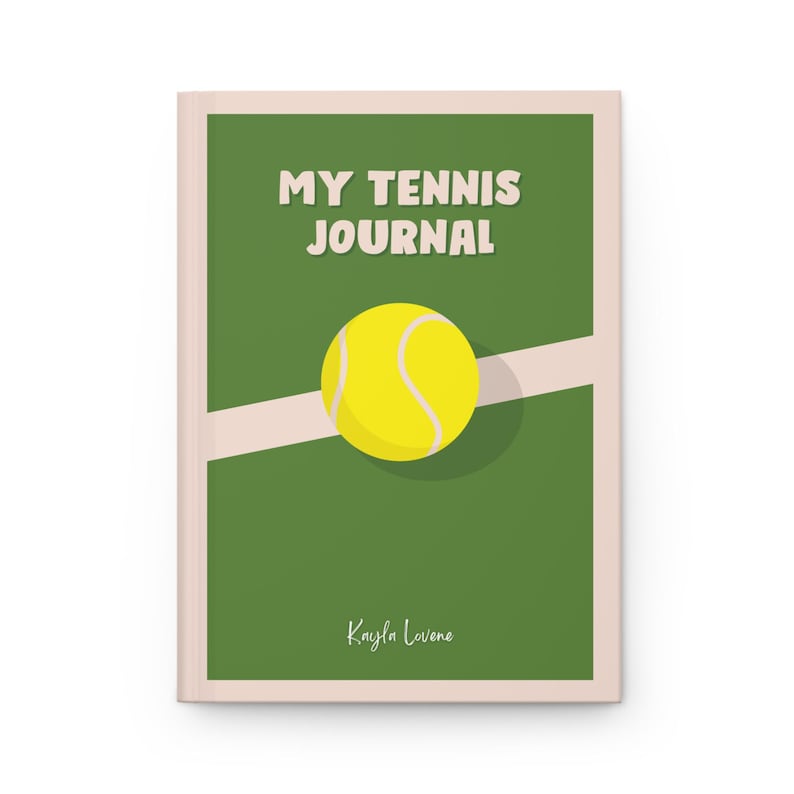 Personalized Tennis Journal – Custom Lined Notebook for Players ...