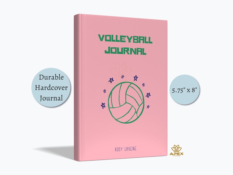 Volleyball Journal – Personalized Volleyball Team Gift, Coach Notebook ...