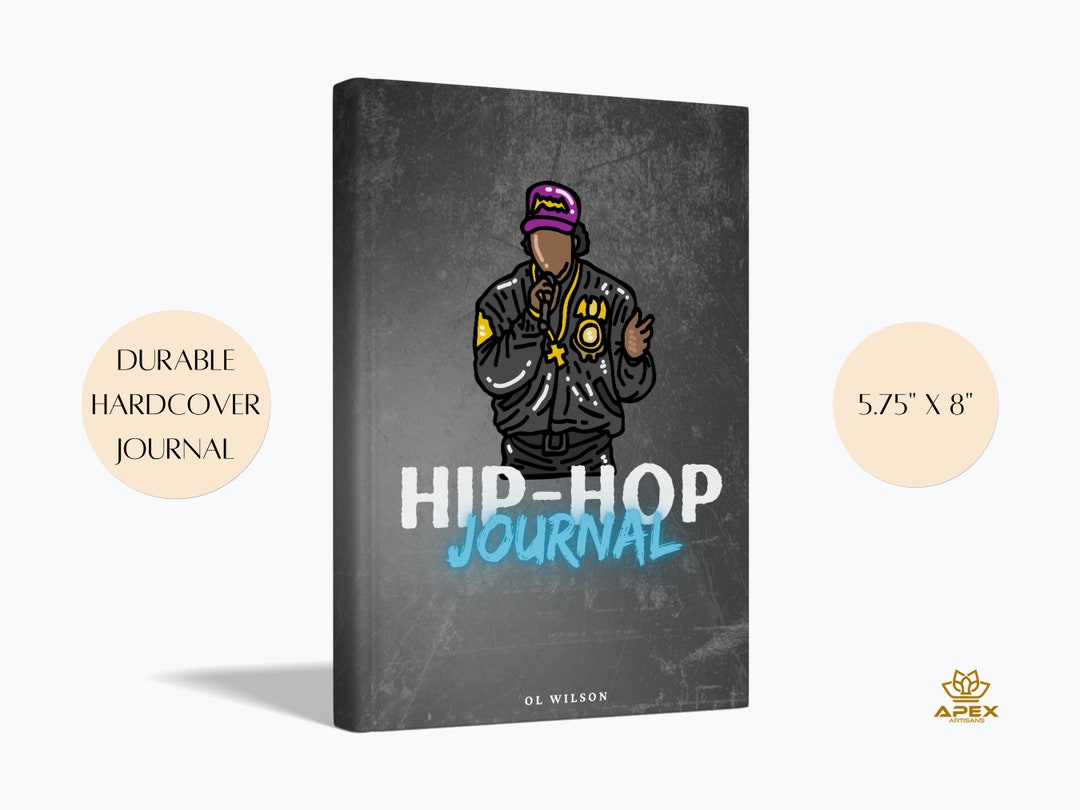 Rap Lyrics Journal, Custom Hip Hop Journal, Rhyme Pages Rap Notebook ...