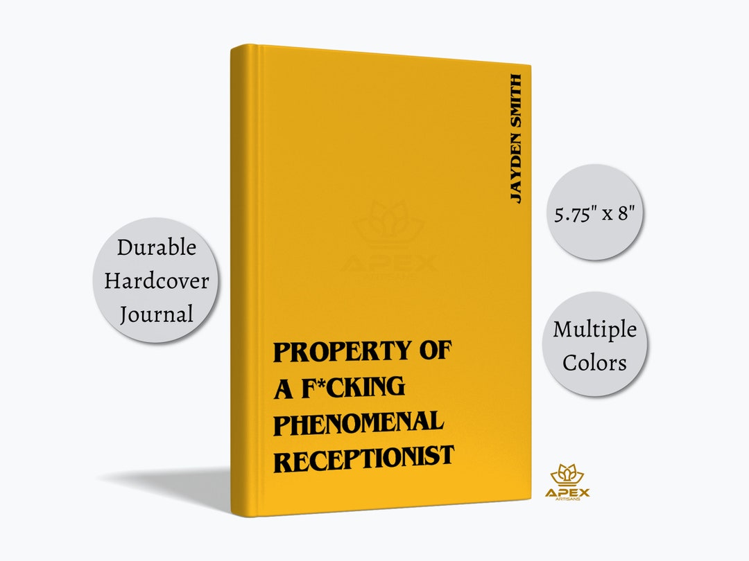 Receptionist Journal, Personalized Receptionist Gift, Fucking ...