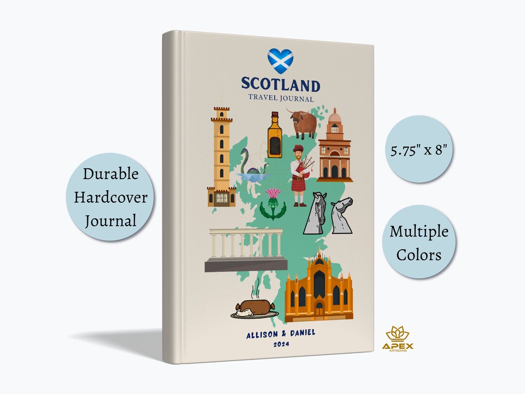 Scotland Travel Journal, Scotland Travel Gift, Custom Scottish Vacation ...