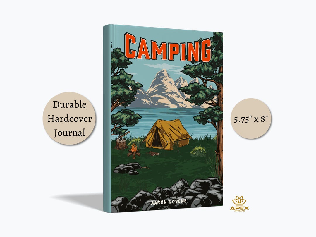 Camping Adventure Notebook – Personalized Camper Gift, Hiking Journal ...