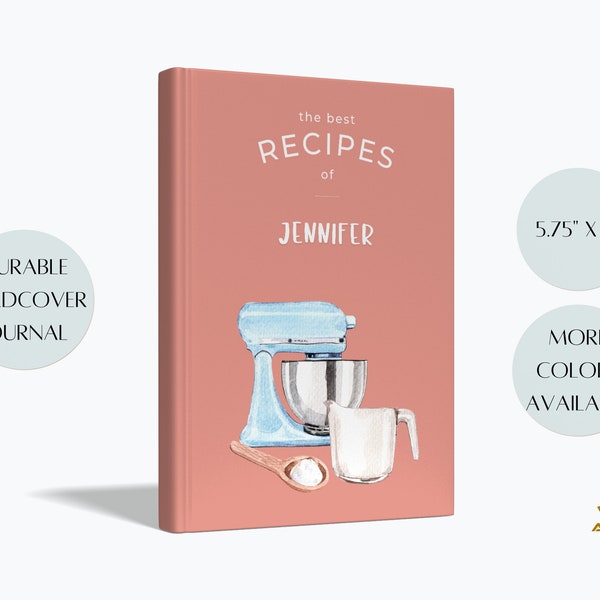 Recipe Book Cover Template - Etsy