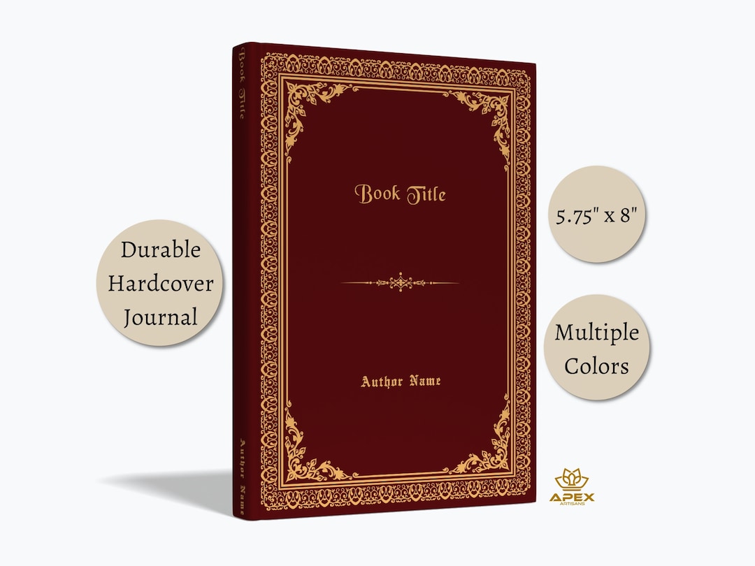 Gilded Old Style Journal, Victorian Antique Hardcover Journal ...