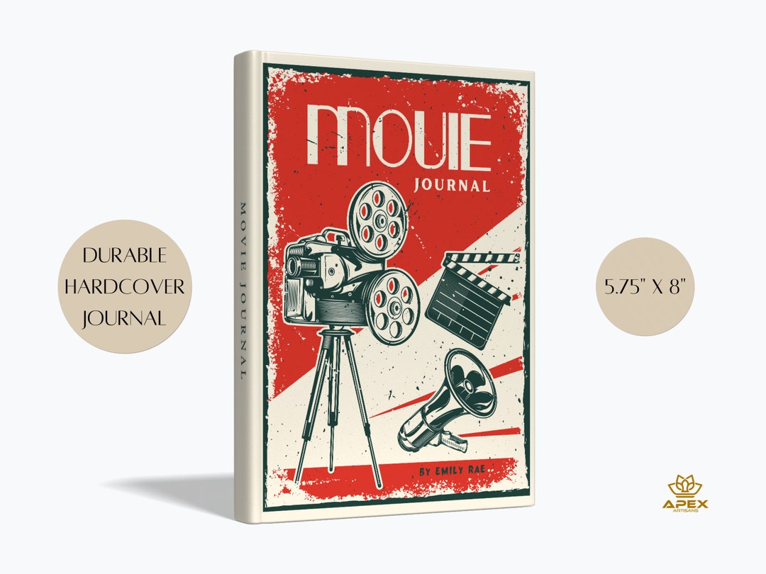 Retro Movie Journal, Movie Lover Christmas Gifts, Vintage Movie Diary ...