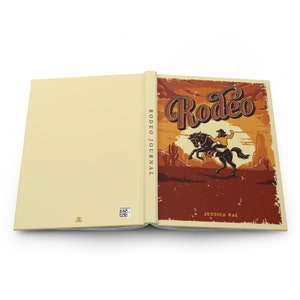 Retro Rodeo Journal, Custom Cowboy Gift, Personalized Western Notebook ...