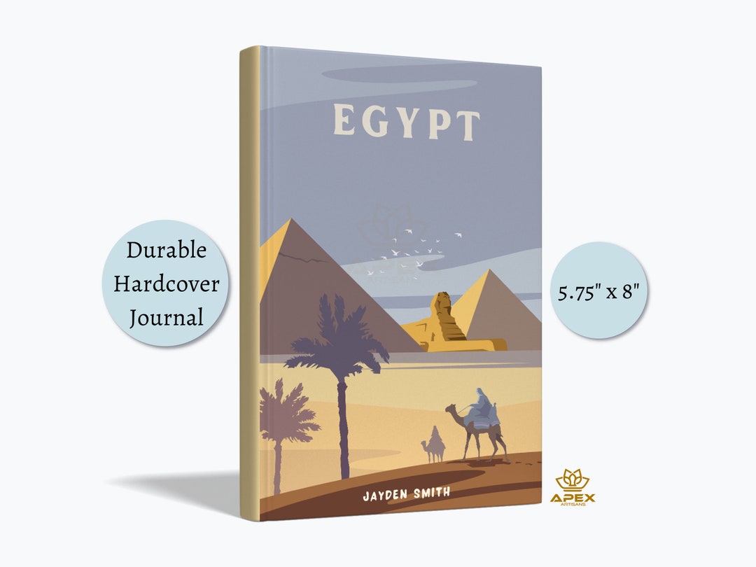 Giza Egypt Journal, Great Pyramid of Giza and Sphinx Travel Gift ...