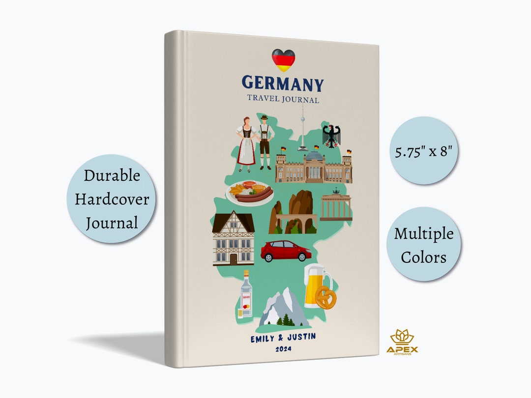 Germany Travel Journal, German Travel Gift, Custom Deutschland Vacation ...
