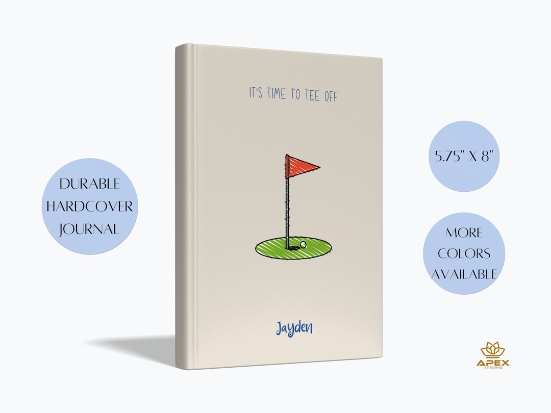 Personalized Golf Journal, Golf Lovers Notebook, Golf Player Diary ...