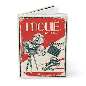 Retro Movie Journal, Movie Lover Christmas Gifts, Vintage Movie Diary ...