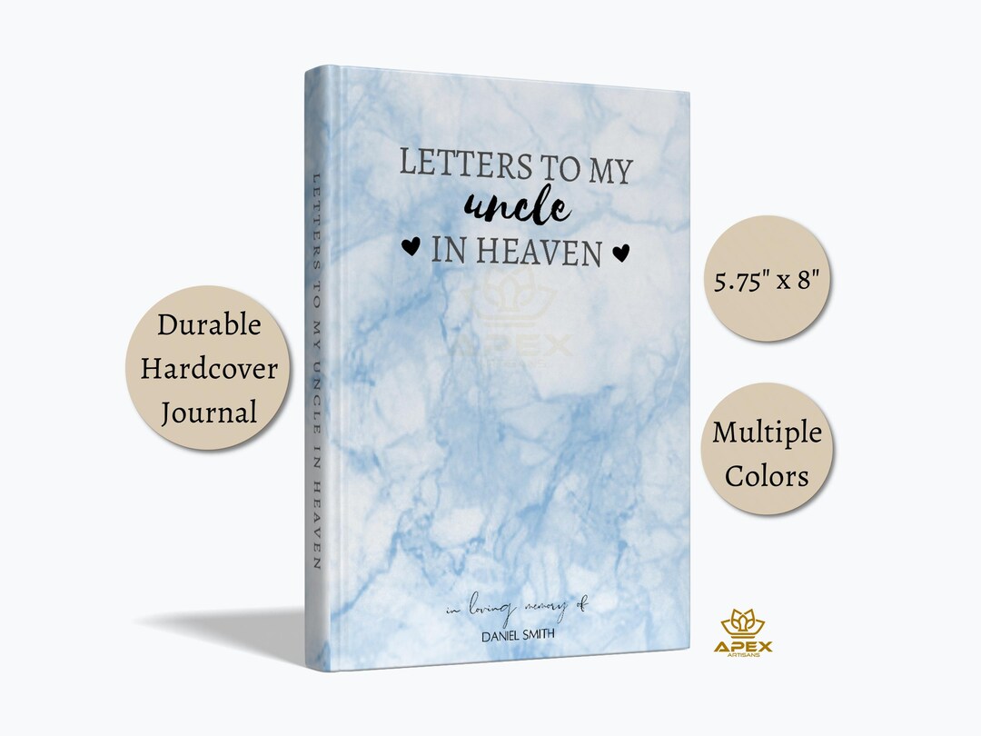 Uncle Memorial Journal – Letters to Uncle in Heaven, Grief Notebook for ...