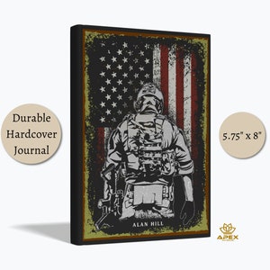 U.S. Army Journal, Personalized Deployment Gift, Custom Military ...