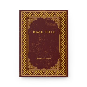 Custom Vintage Guest Book, Retro Gilded Journal, Hardcover Medieval ...