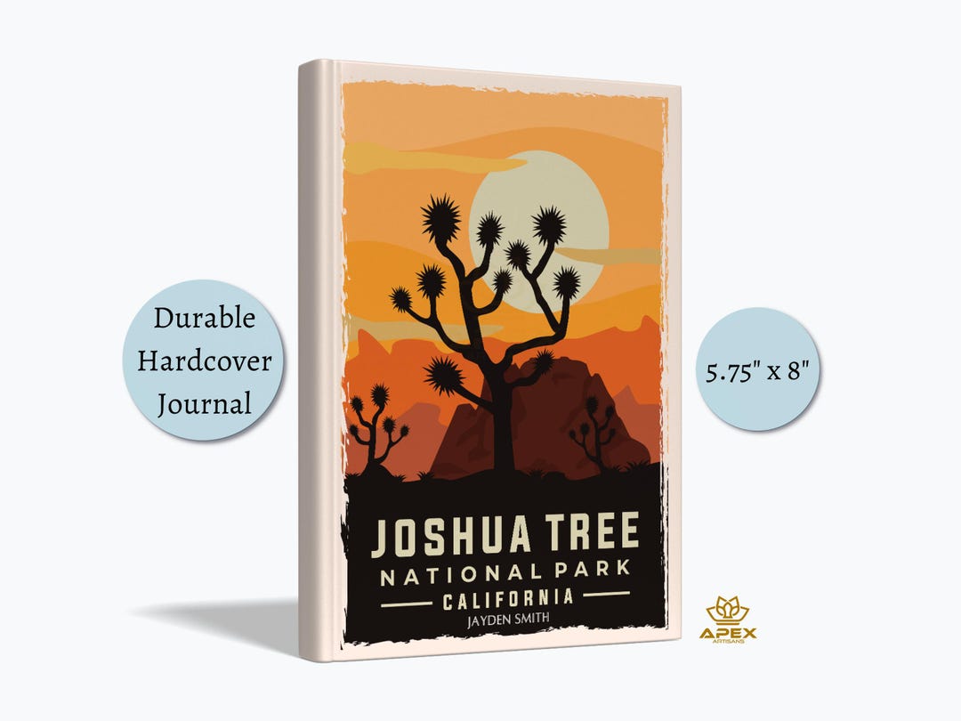 Joshua Tree Journal, National Park Adventure Notebook, Mojave Desert ...