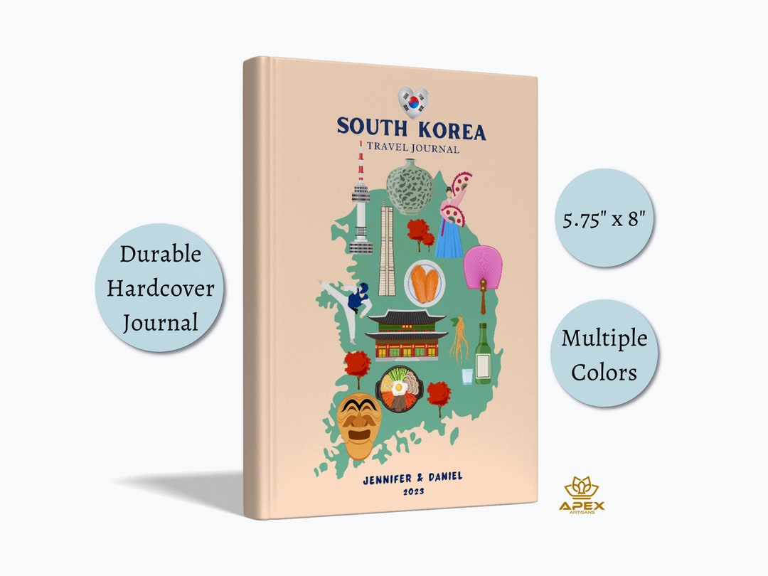 South Korea Travel Journal, South Korea Gift, Custom South Korea ...