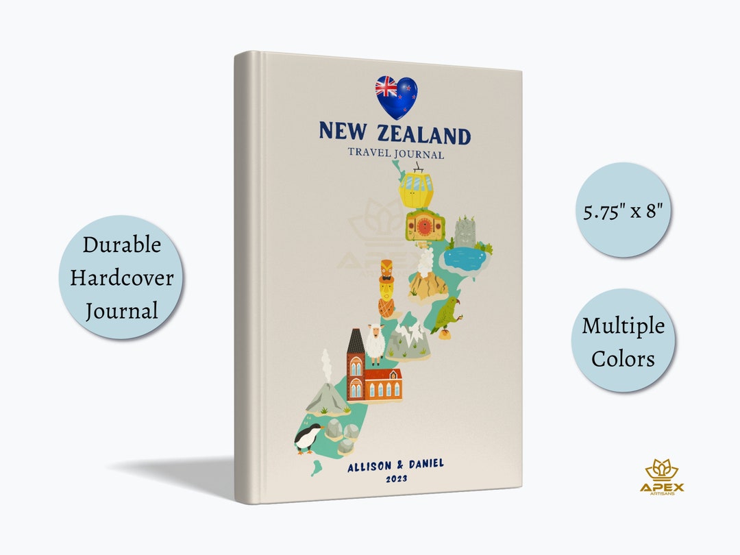 New Zealand Travel Journal, New Zealand Travel Gift, Aotearoa Vacation ...