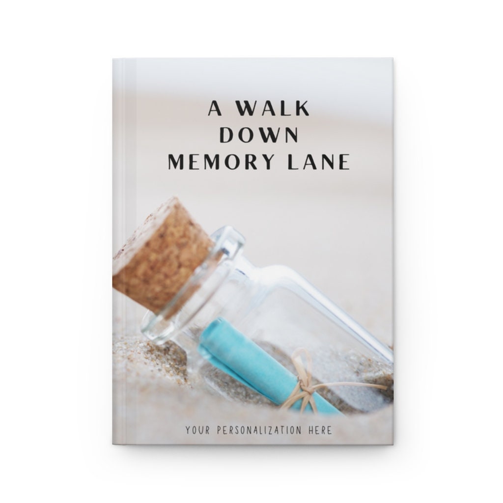 A Walk Down Memory Lane Hard Cover Journal Loss of Father | Etsy